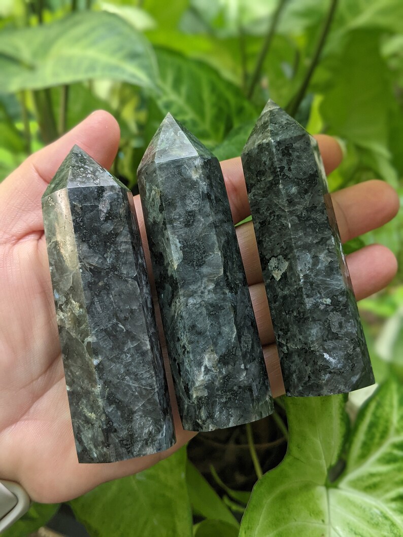 Large Larvikite Tower Natural Stone Mineral Specimen Point - Etsy