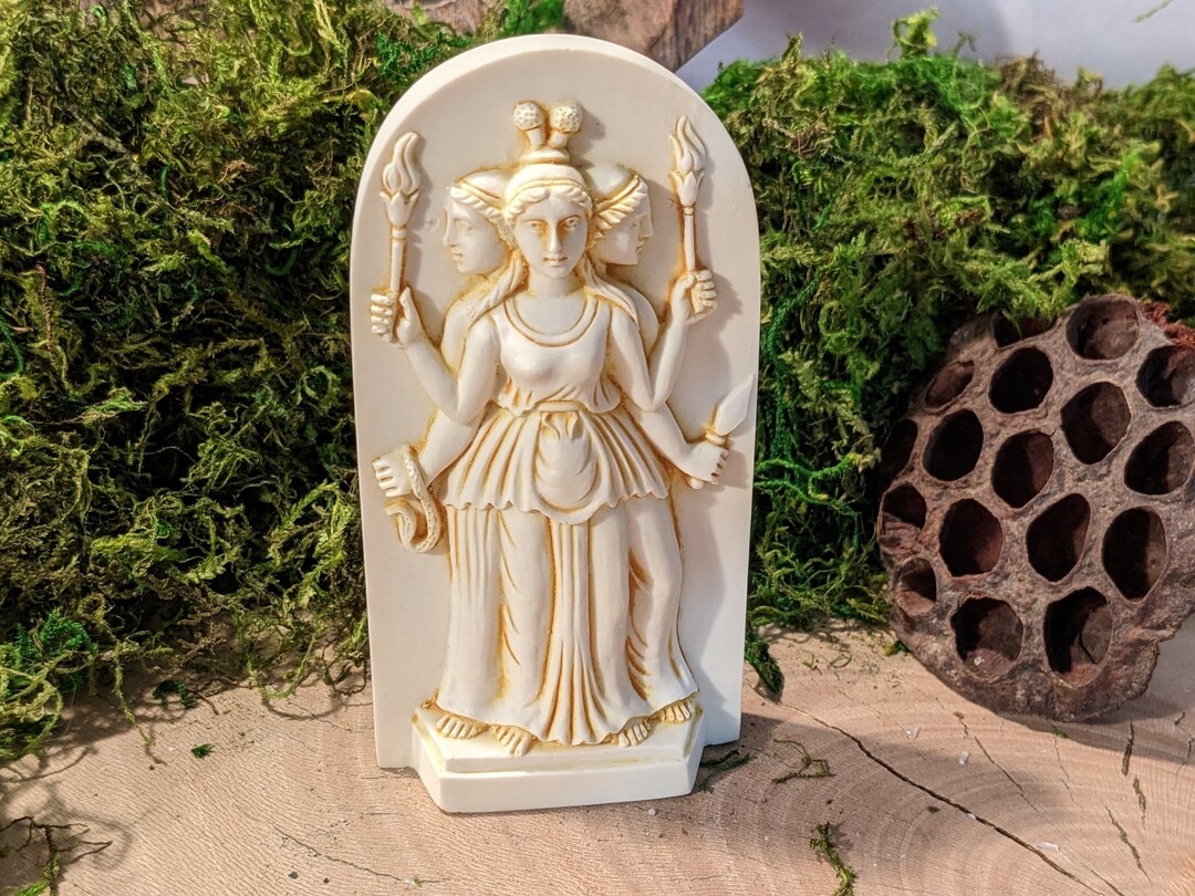 Goddess Hecate Altar Statue Hekate Figurine Roman Greek Wall Plaque ...