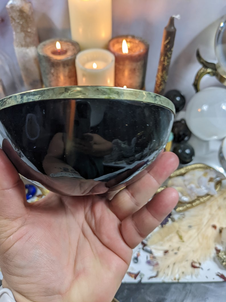 Buffalo Horn Offering Dish Hand Carved Polished Scrying Bowl - Etsy