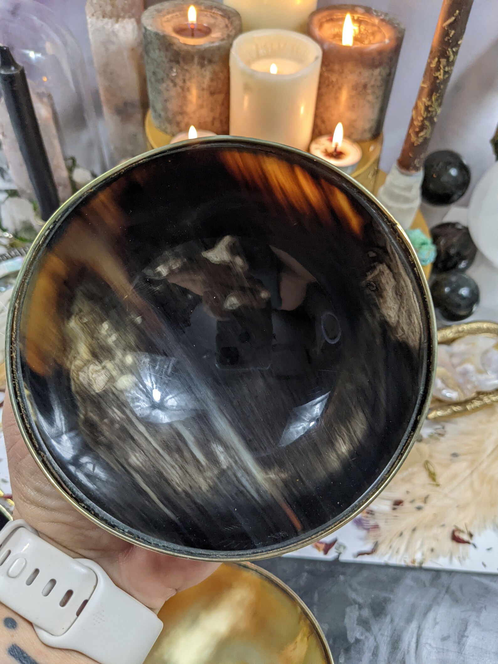 Buffalo Horn Offering Dish Hand Carved Polished Scrying Bowl - Etsy