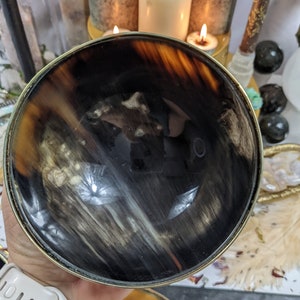 Buffalo Horn Offering Dish Hand Carved Polished Scrying Bowl - Etsy