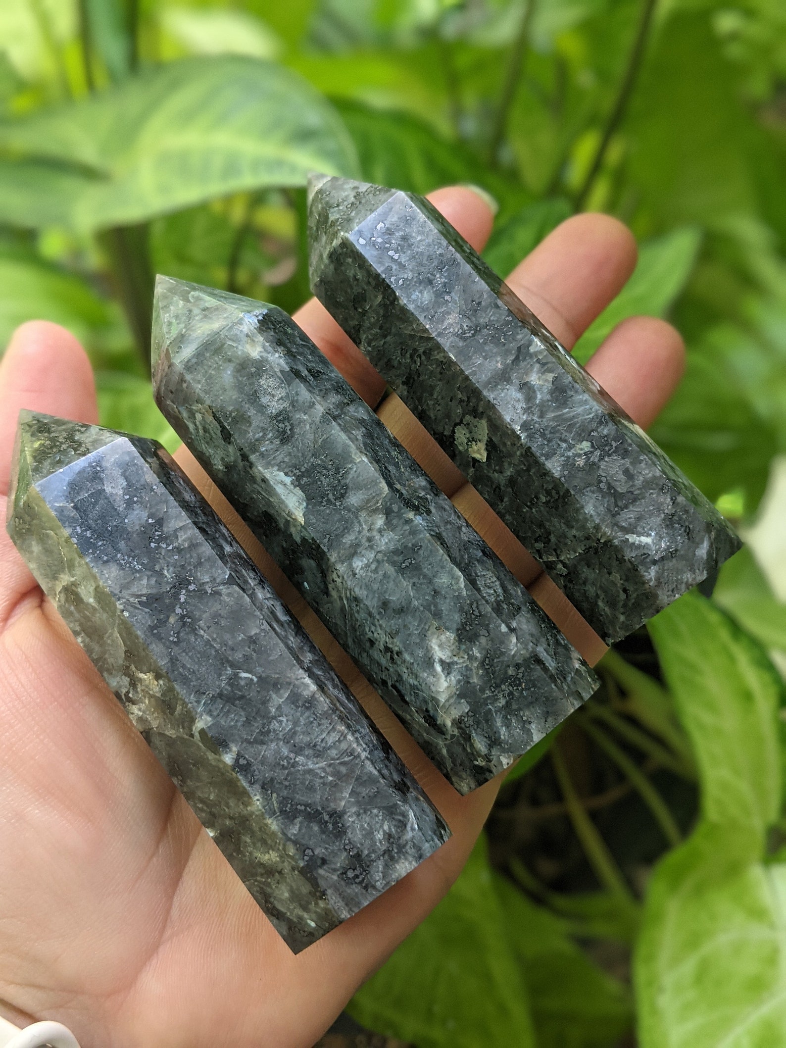 Large Larvikite Tower Natural Stone Mineral Specimen Point - Etsy