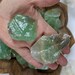 Emerald Green Calcite Large Chunks Raw Rough Palm Crystal Natural Stone Mineral Specimen ...