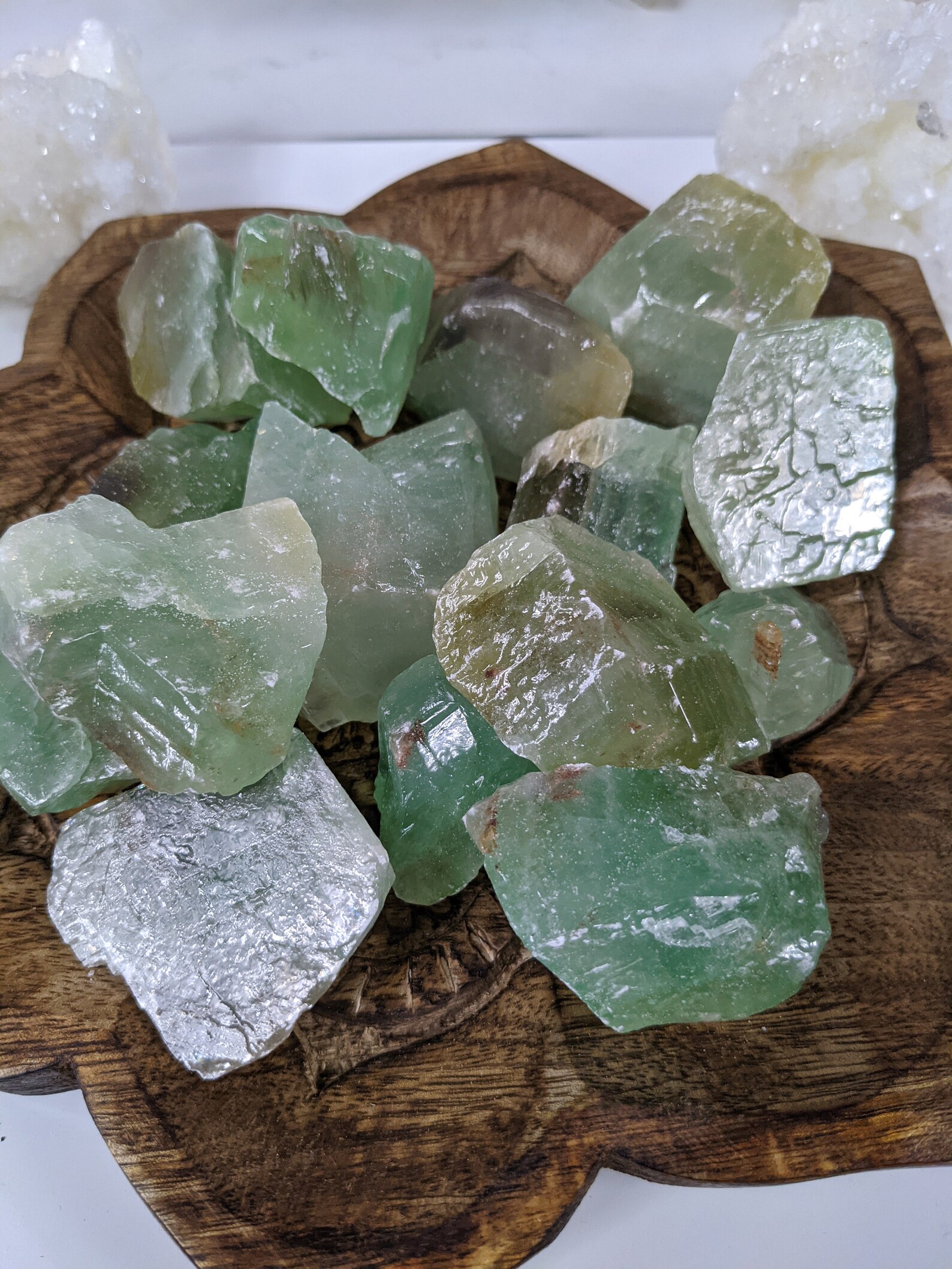 Emerald Green Calcite Large Chunks Raw Rough Palm Crystal - Etsy