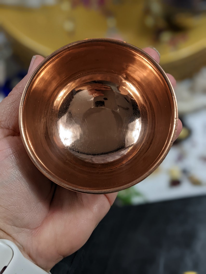 Copper Triple Moon Goddess Offering Bowl Sage Smudge Dish | Etsy