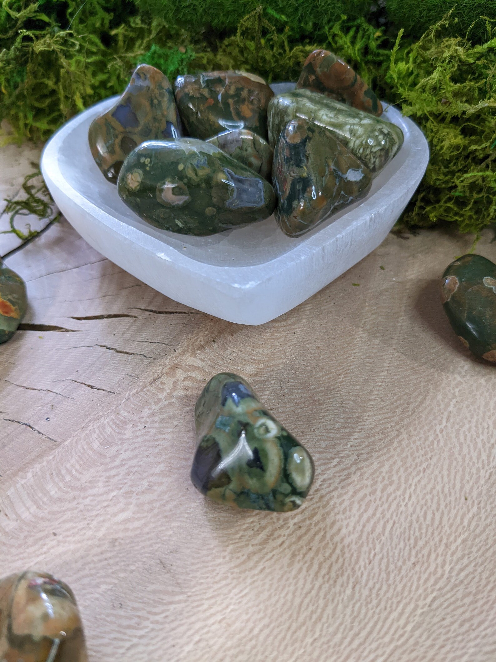 Rhyolite Tumbled Stones Healing Crystals for Grids Natural - Etsy