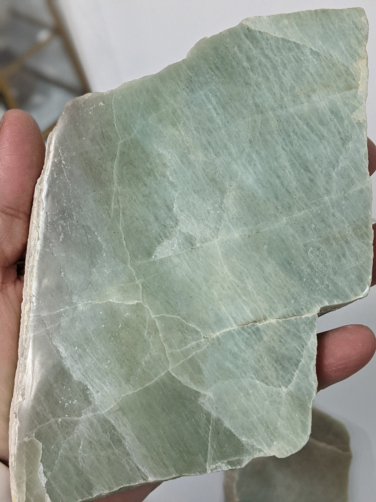Large Garnierite Green Moonstone Slabs Polished Gemmy Charging - Etsy