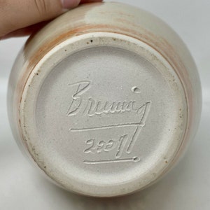 Bruning Studio Pottery 8 Vase, Signed Studio Pottery, 2001, Wheat ...