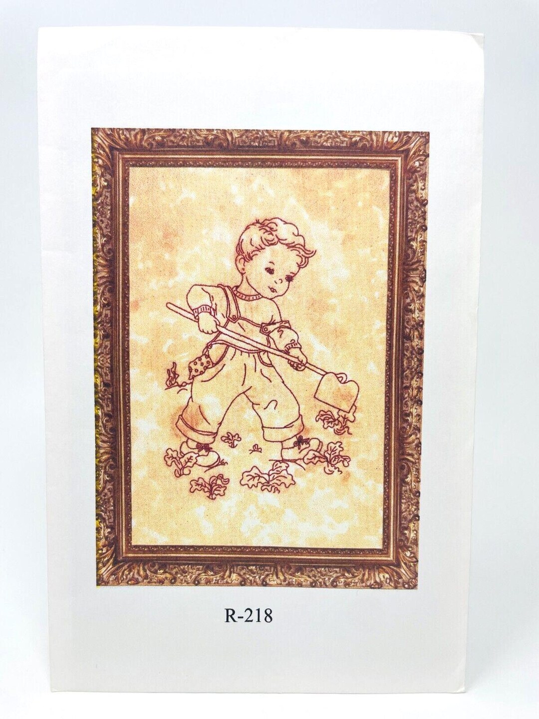 Lakadaisies Redwork Embroidery Pattern, Little Boy Gardening, R-218 ...