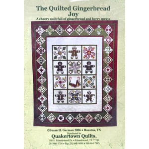 The Quilted Gingerbread Joy Christmas Quilt Pattern by Susan H. Garman ...