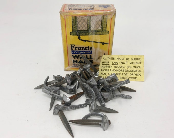 Vintage Francis Lead Headed Wall Nails for Climbing Plants or ...