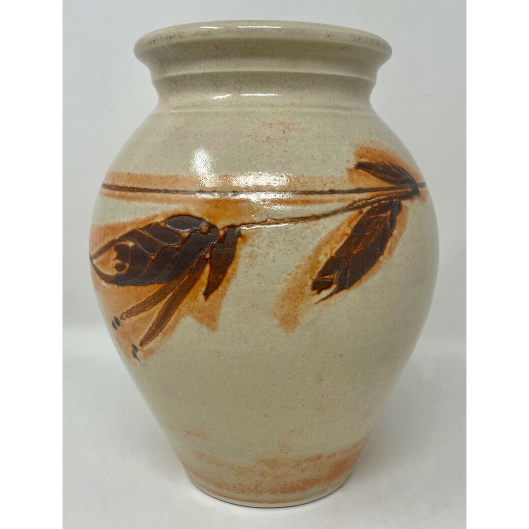 Bruning Studio Pottery 8 Vase, Signed Studio Pottery, 2001, Wheat ...
