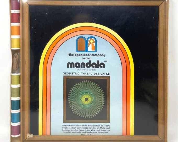 Mandala Geometric Thread Design Kit, String Art Wall Art, Open Door ...