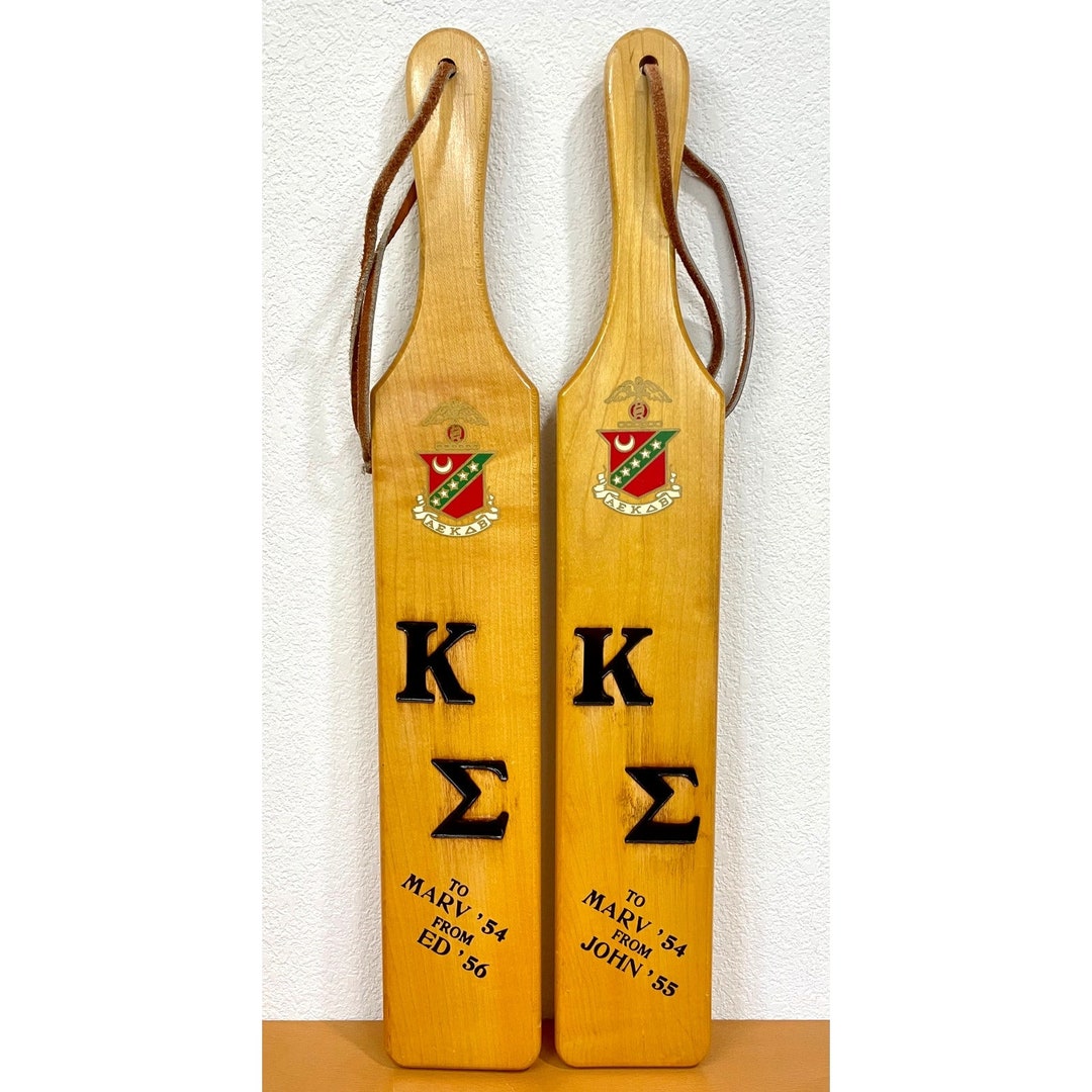 2 Vintage 50s Kappa Sigma ΚΣ Fraternity Paddles Gamma-omicron U of ...