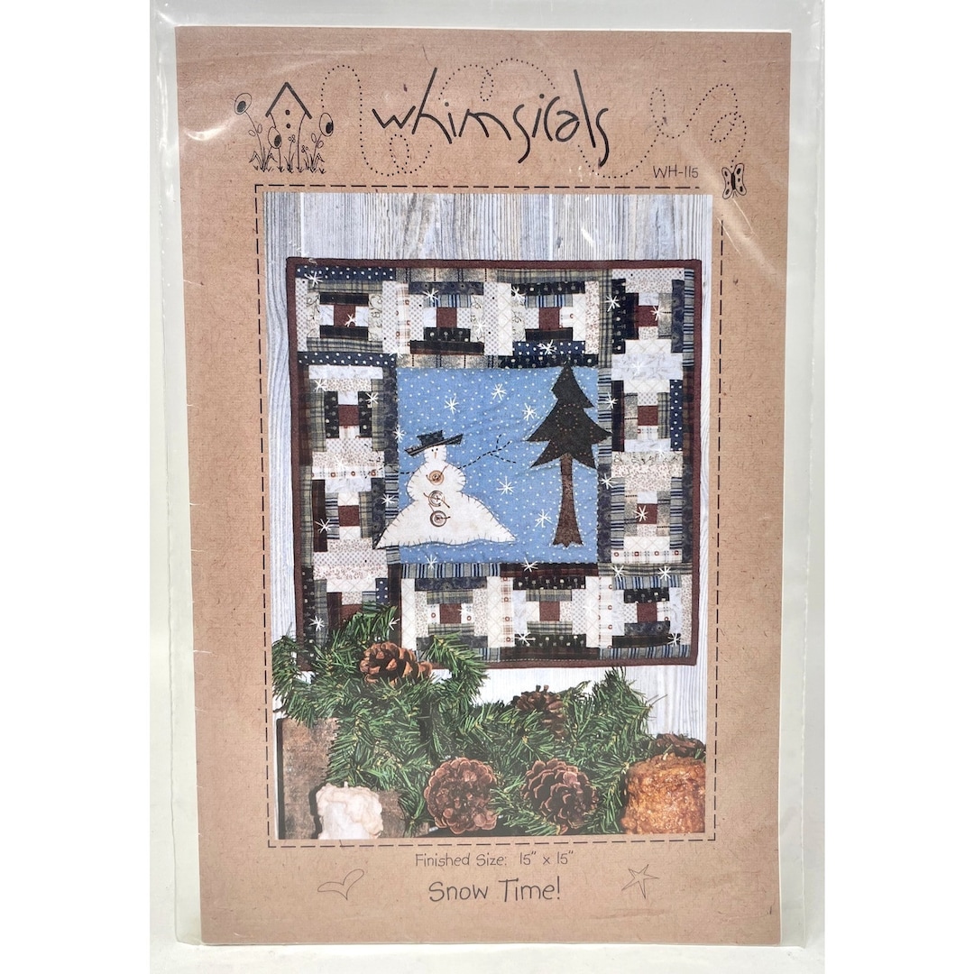 Winter Scene Snowman Wall Quilt Pattern by Whimsicals Snow Time!, New ...