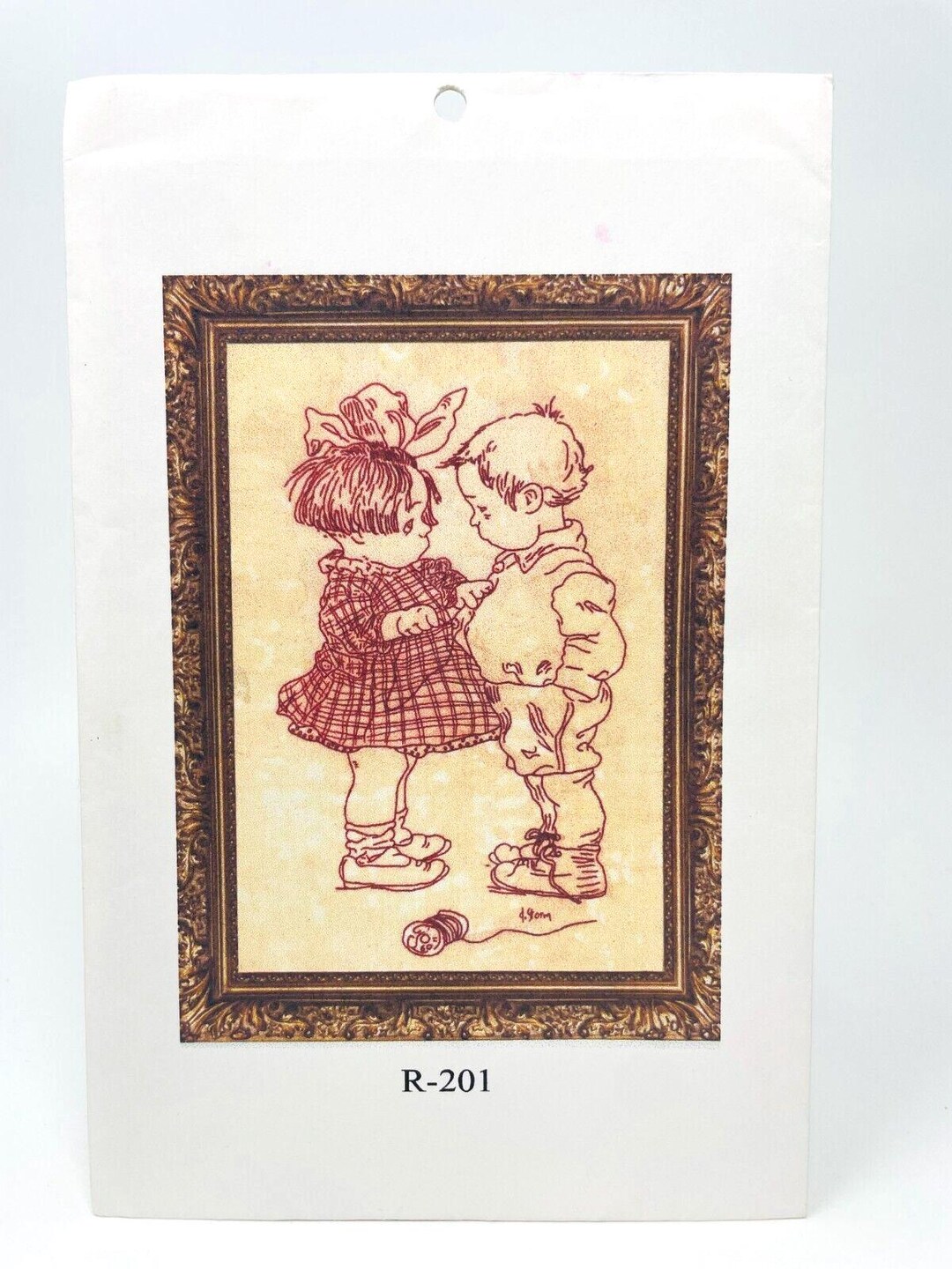 Lakadaisies Redwork Embroidery Pattern, Sewing a Button, R-201 Sealed ...