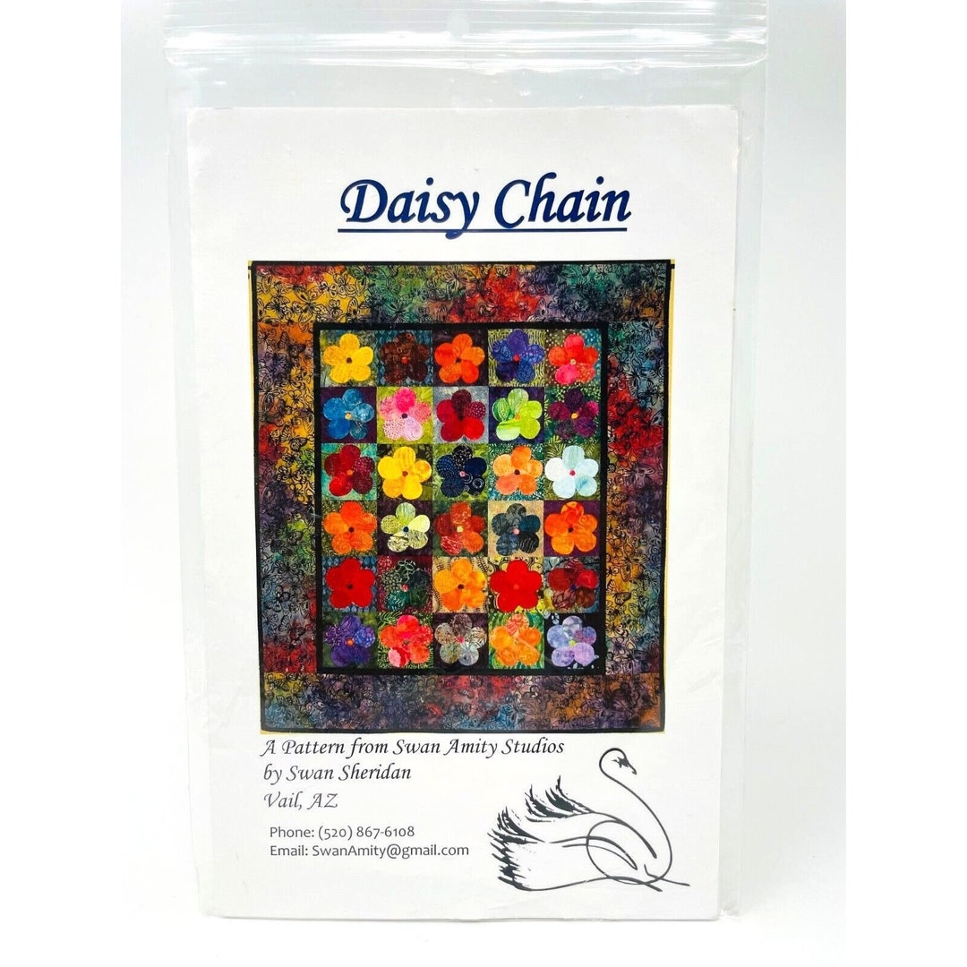 Daisy Chain Quilt Pattern Swan Amity Studios, 37" X 42", New - Etsy