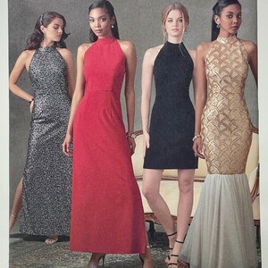 Simplicity Pattern 8330 Formal Dress, Skirt, Back Variations, Sz 4-12 ...