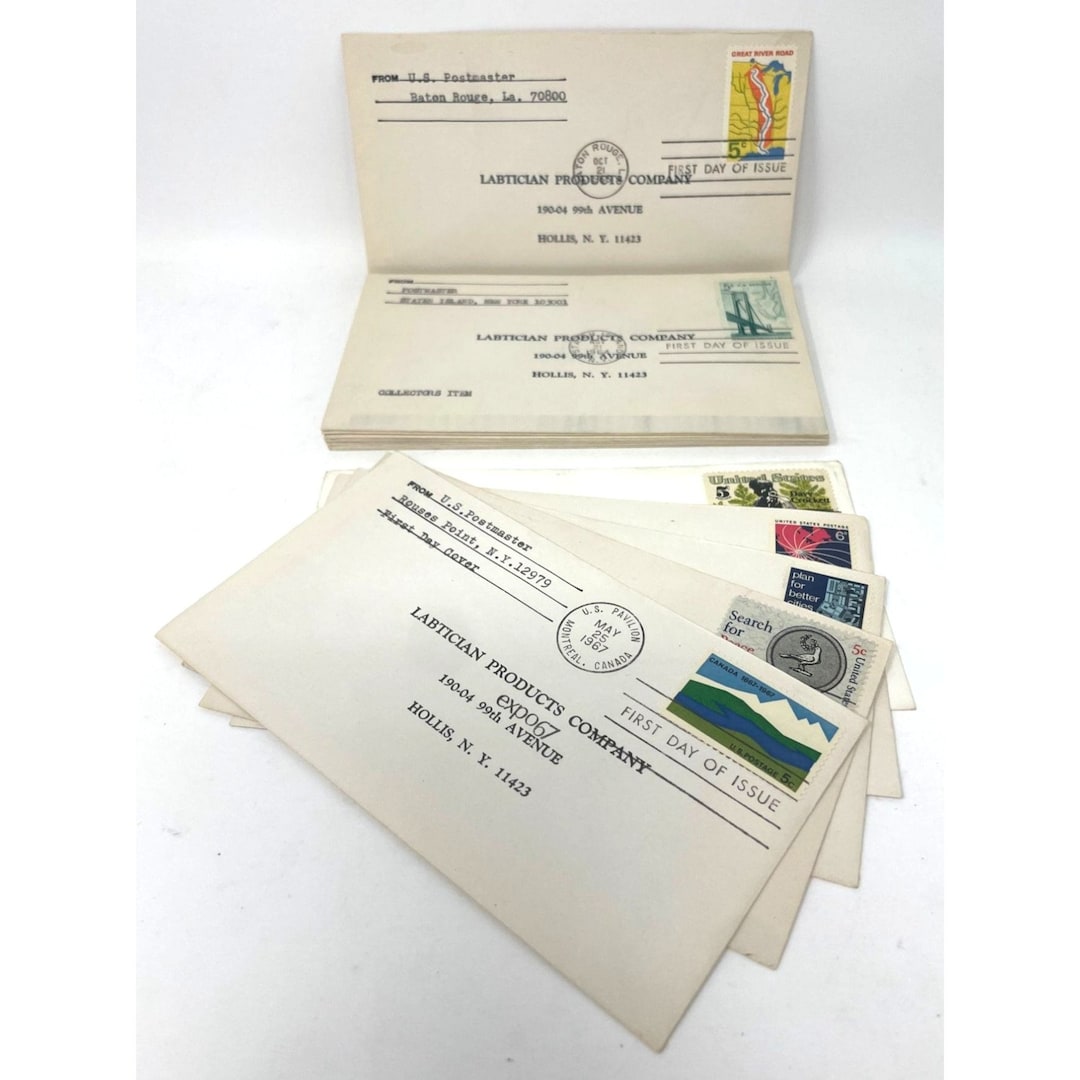 32 First Day of Issue Stamps Envelopes, Vintage 1960s, 15 Different ...