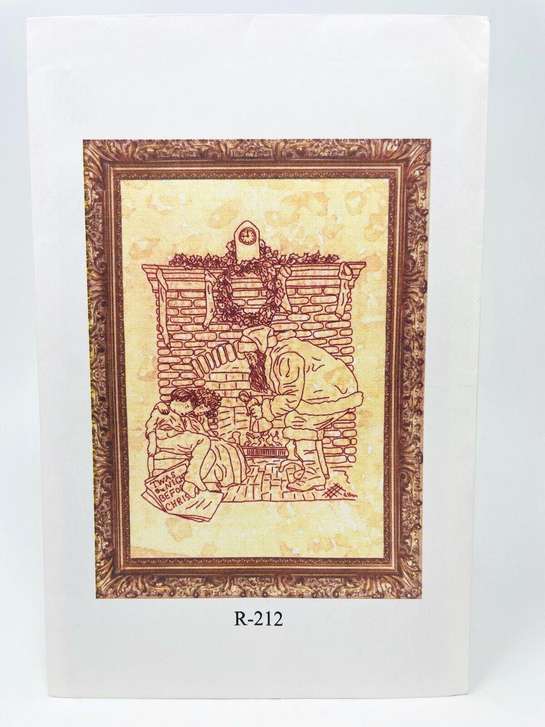 Lakadaisies Redwork Embroidery Pattern, Santa on Christmas Eve, R-212 ...