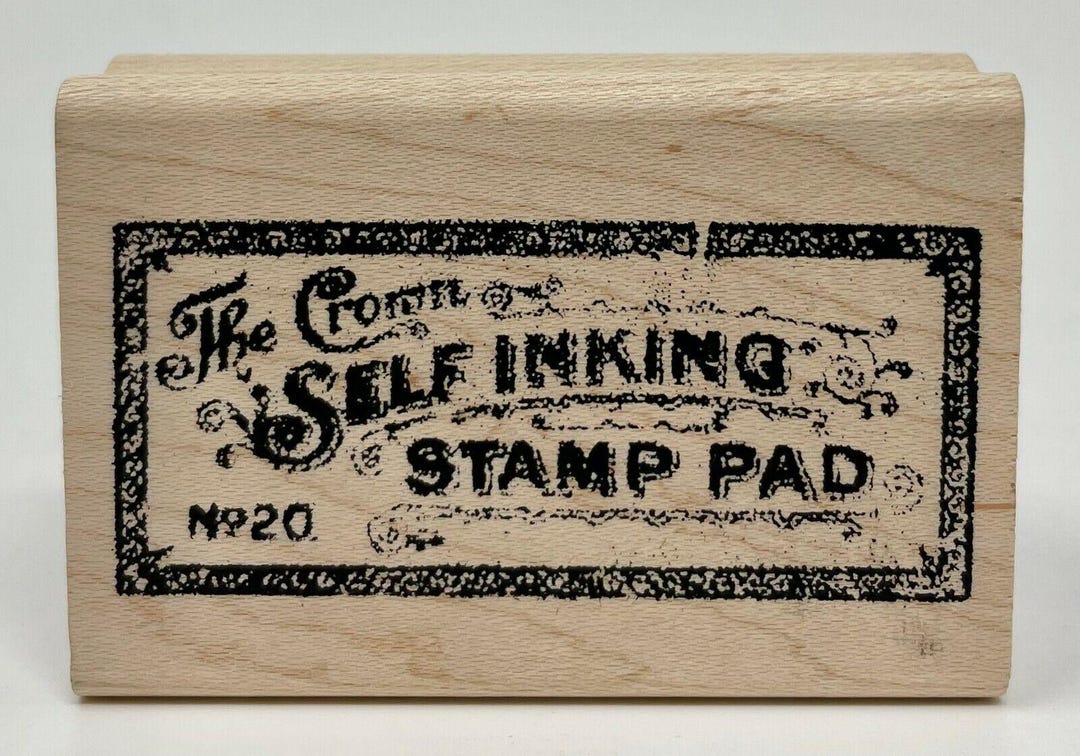 The Crown Self Inking Stamp Pad - Rubber Stamp by Stampers Anonymous - Etsy