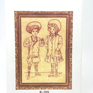Lakadaisies Redwork Embroidery Pattern, Two Children, R-209, Sealed - Etsy