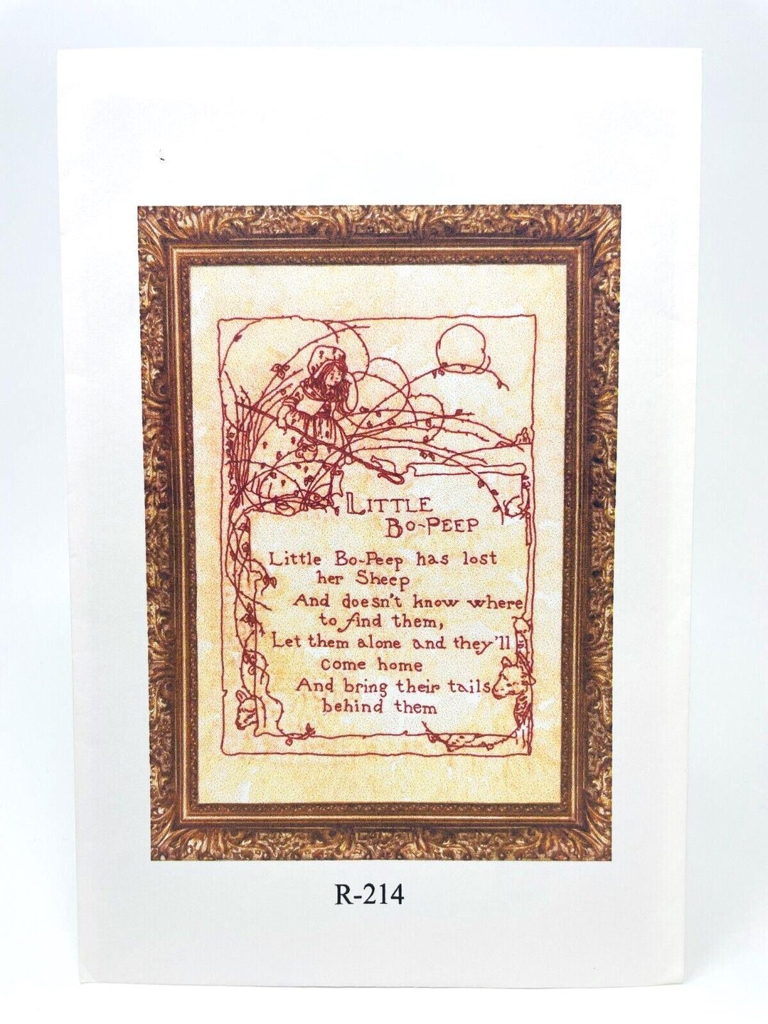 Lakadaisies Redwork Embroidery Pattern, Little Bo Peep, R-214, Sealed ...