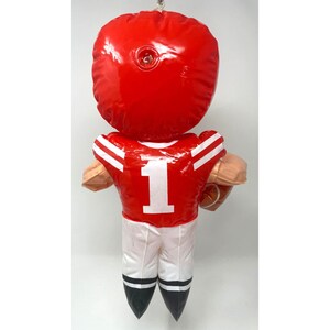 Vintage Inflatable Football Player, #1 Red & White Blow up Decor ...