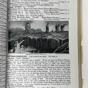 1919 Vintage Victor Records Catalogue With Red Seal Section Illustrated ...