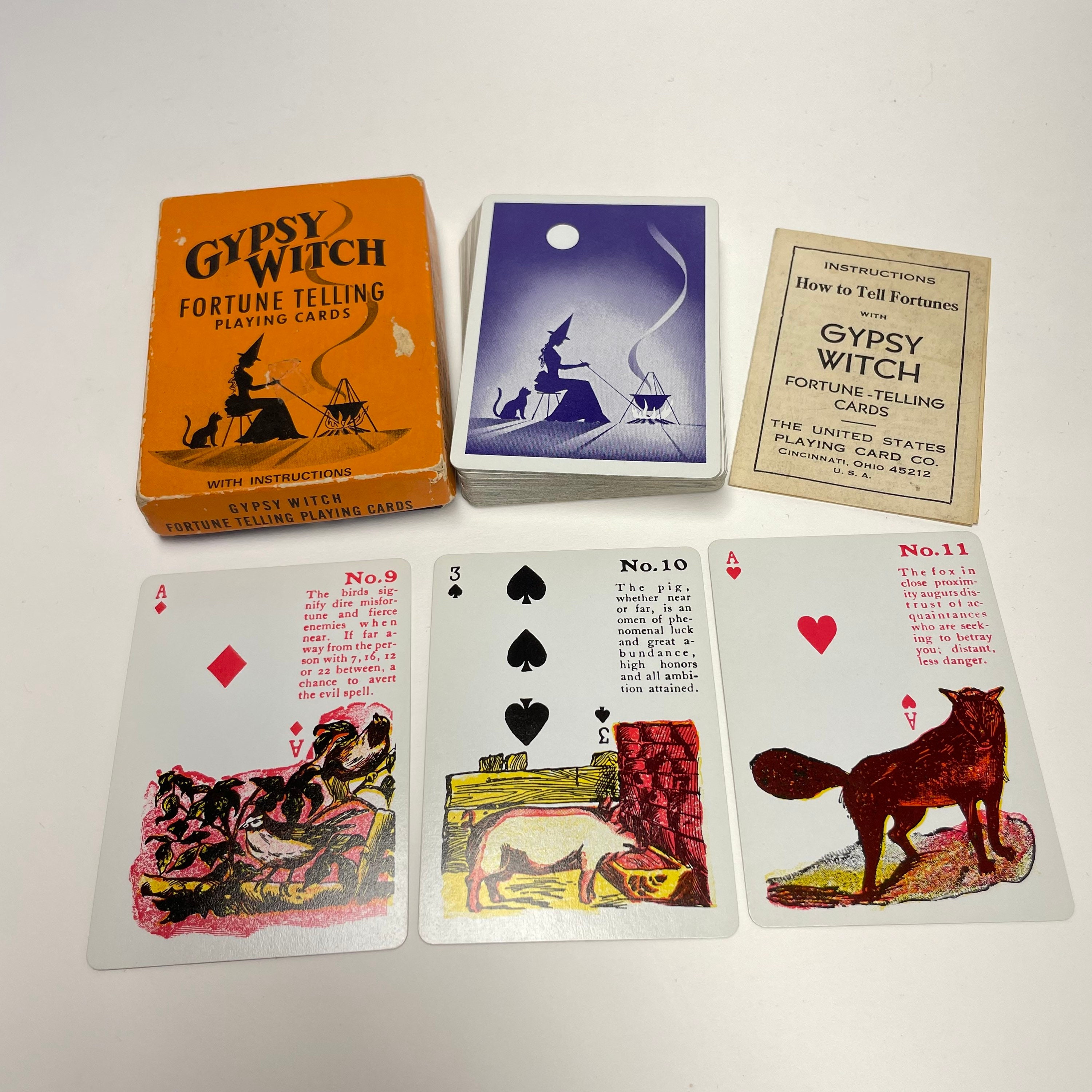 Gypsy Witch Fortune Telling Cards Instructions