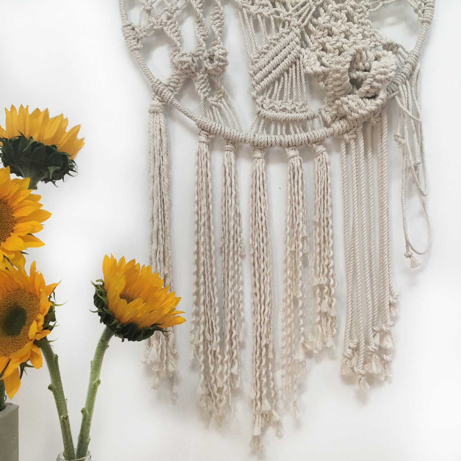 Large Round Macrame Wall Hanging 70s Vintage Round Macrame - Etsy