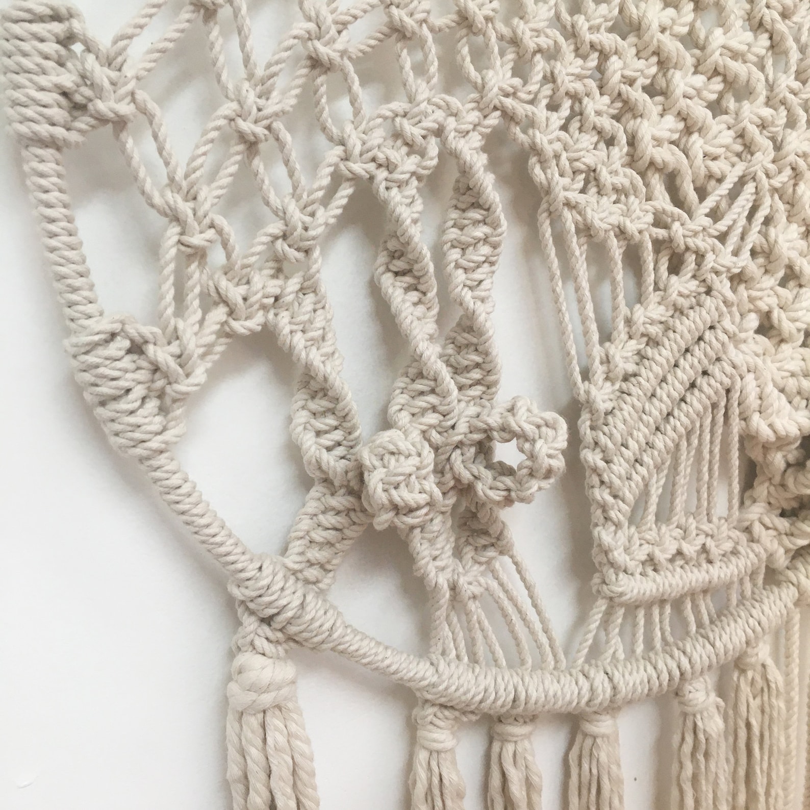 Large Round Macrame Wall Hanging 70s Vintage Round Macrame - Etsy