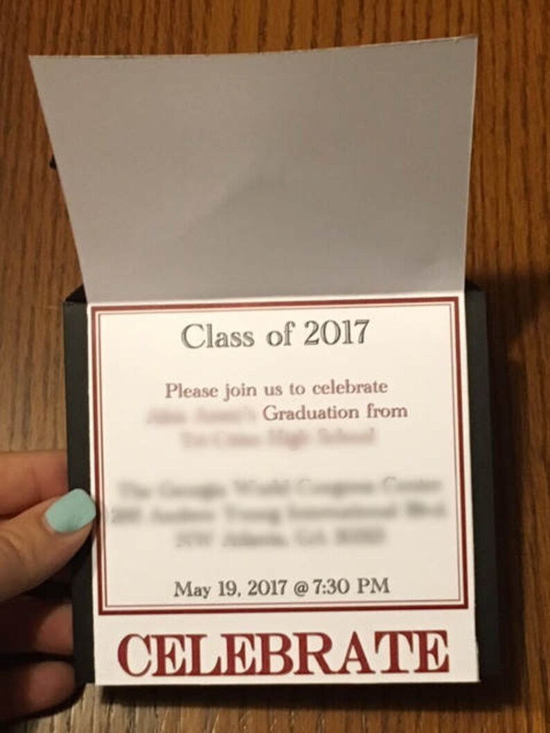 Custom Graduation Invitation Sample - Etsy
