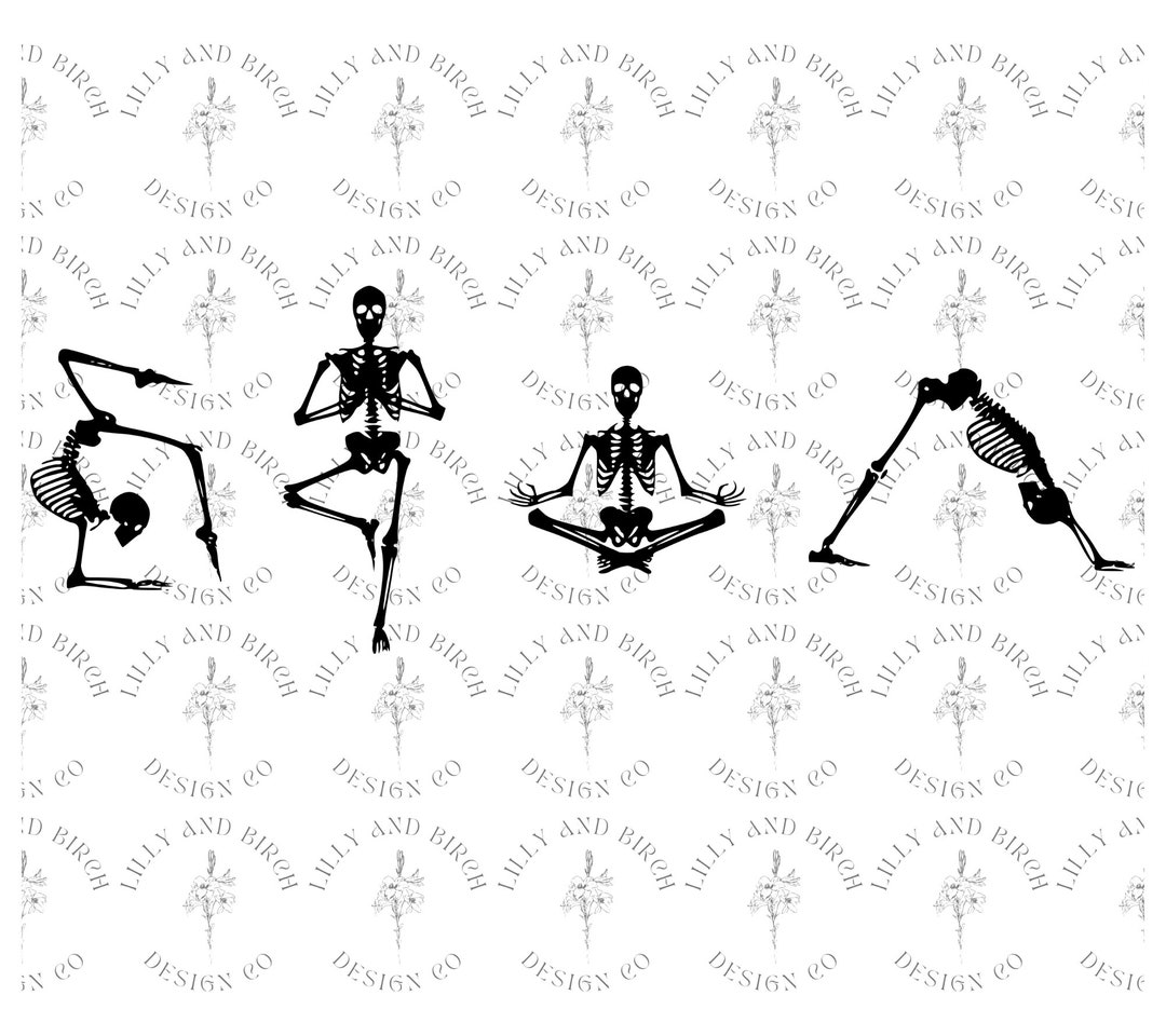 Yogi Skeletons, Skeleton Yoga, Halloween Skelly, Halloween Yoga, Yoga ...