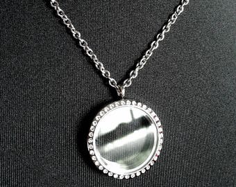 Birthday Memory Locket Necklace 20 12 Heart Crystal - Etsy
