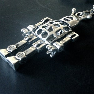 Silver Steampunk Robot Gear Necklace Lariat Y-drop--stainless Steel ...