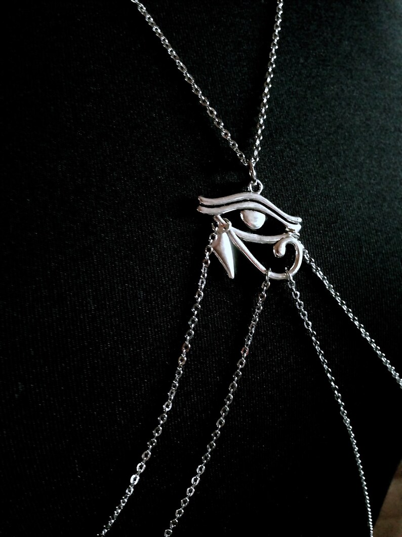 Egyptian Eye of Horus Body Chain Body Harness / Belly Chain - Etsy