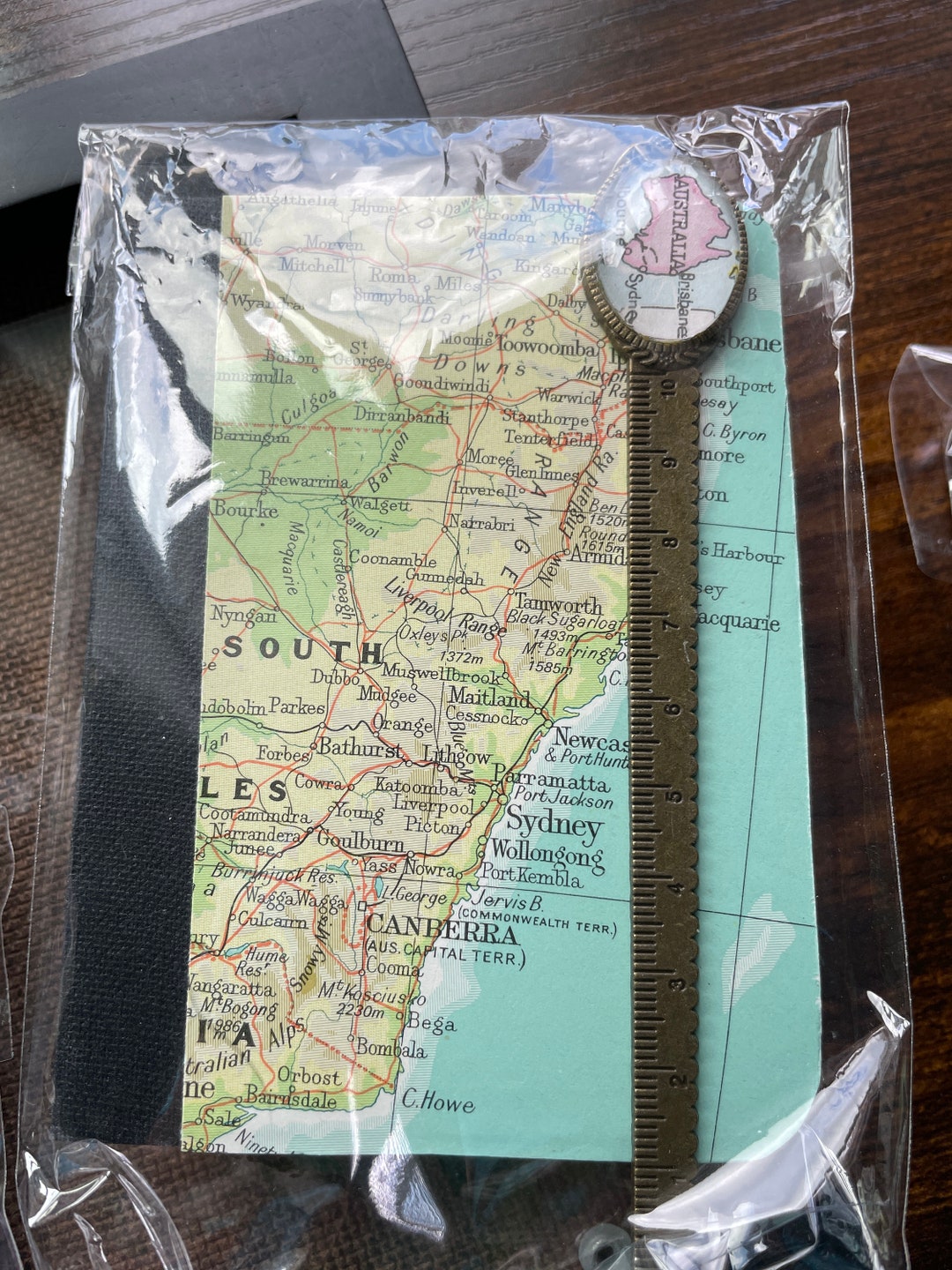 5 Mini Map Notebooks With Bookmark or Kilt Pin. - Etsy