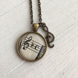 Vintage 1957 Sheet Music Pendant With Chain/charm - Etsy