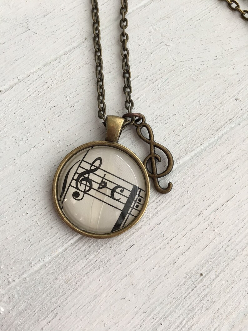 Vintage 1957 Sheet Music Pendant With Chain/charm - Etsy