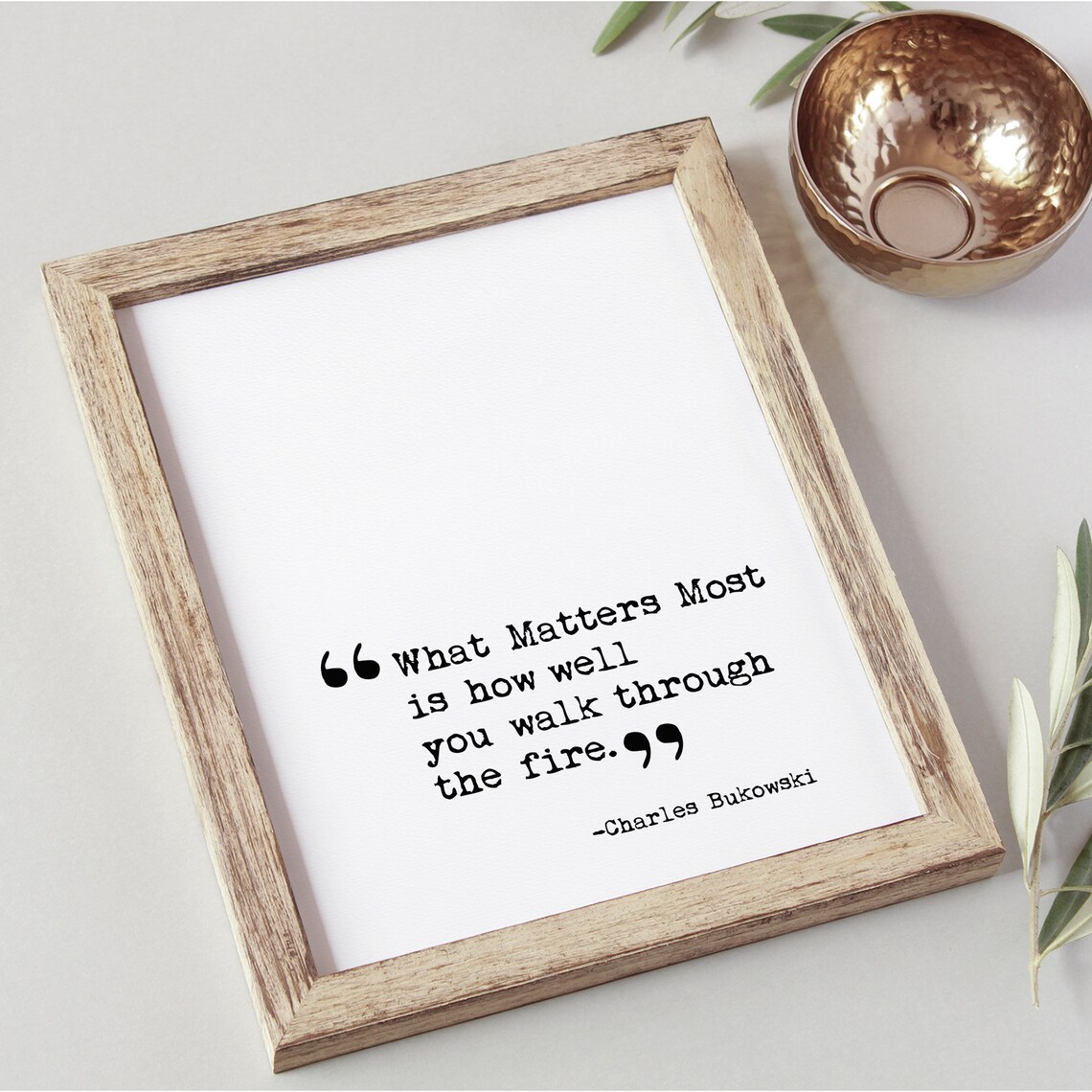 Charles Bukowski Print / Bukowski Quote / Large Sizes / | Etsy