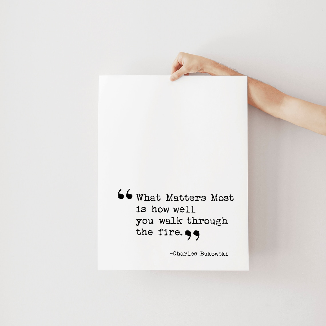 Charles Bukowski Print / Bukowski Quote / Large Sizes / | Etsy