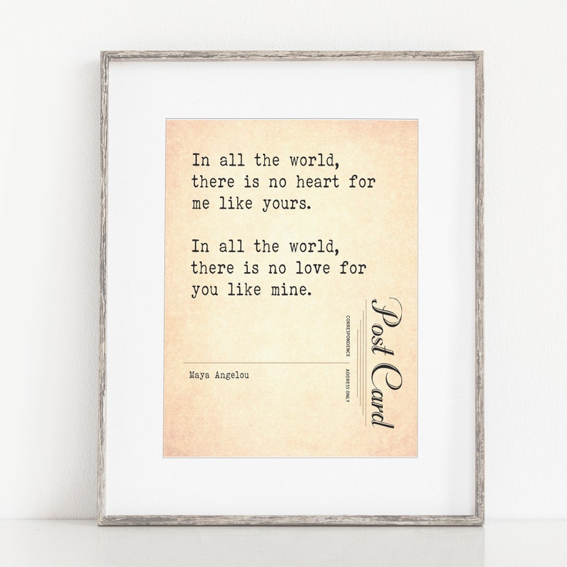 Maya Angelou Quote Print / Literary Art / Love Quote / First - Etsy