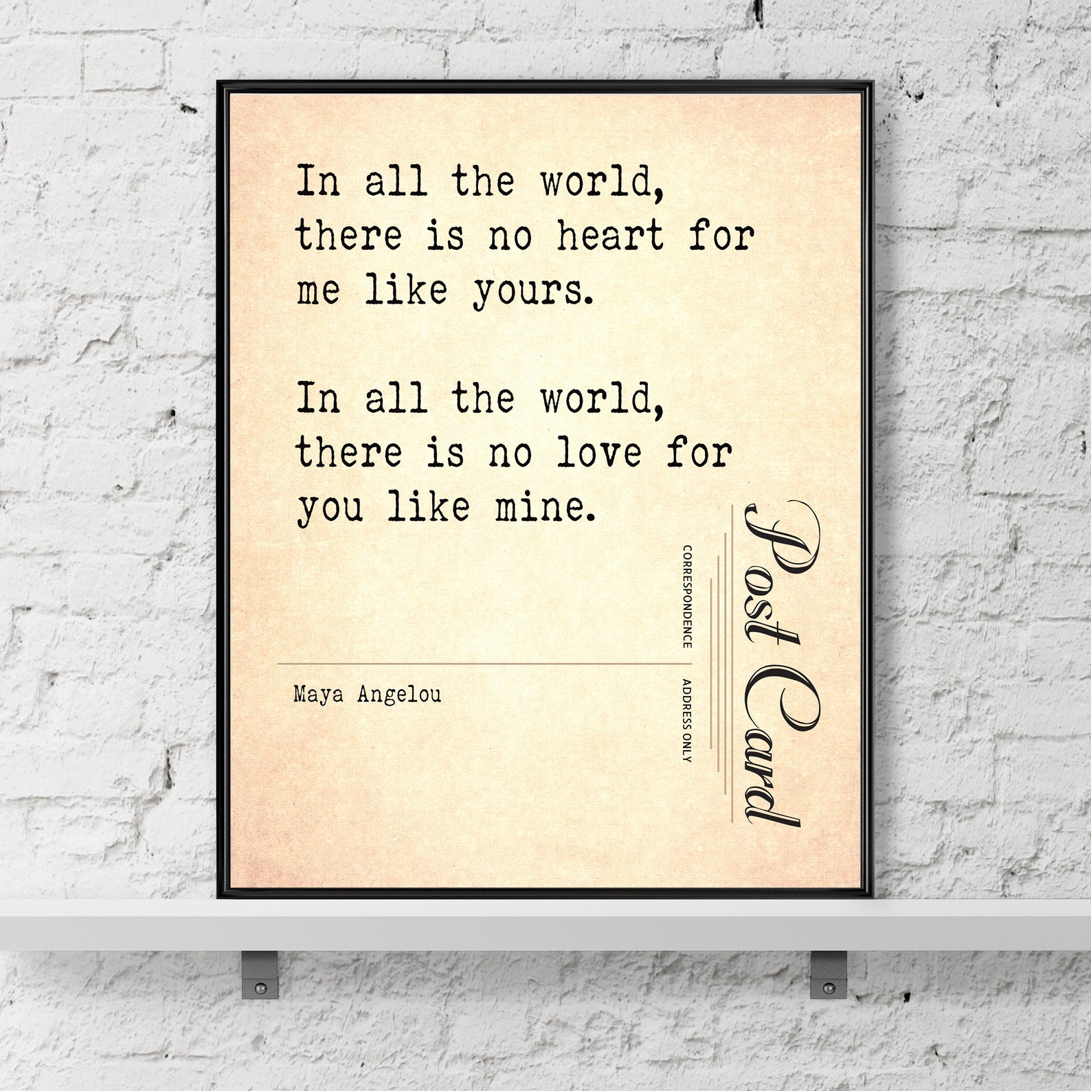 Maya Angelou Quote Print / Literary Art / Love Quote / First - Etsy