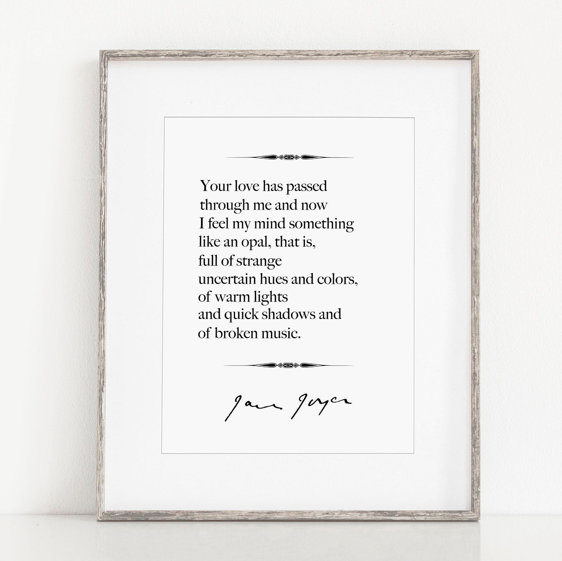 James Joyce Print / Love Quote / Physical Print / Large Sizes | Etsy