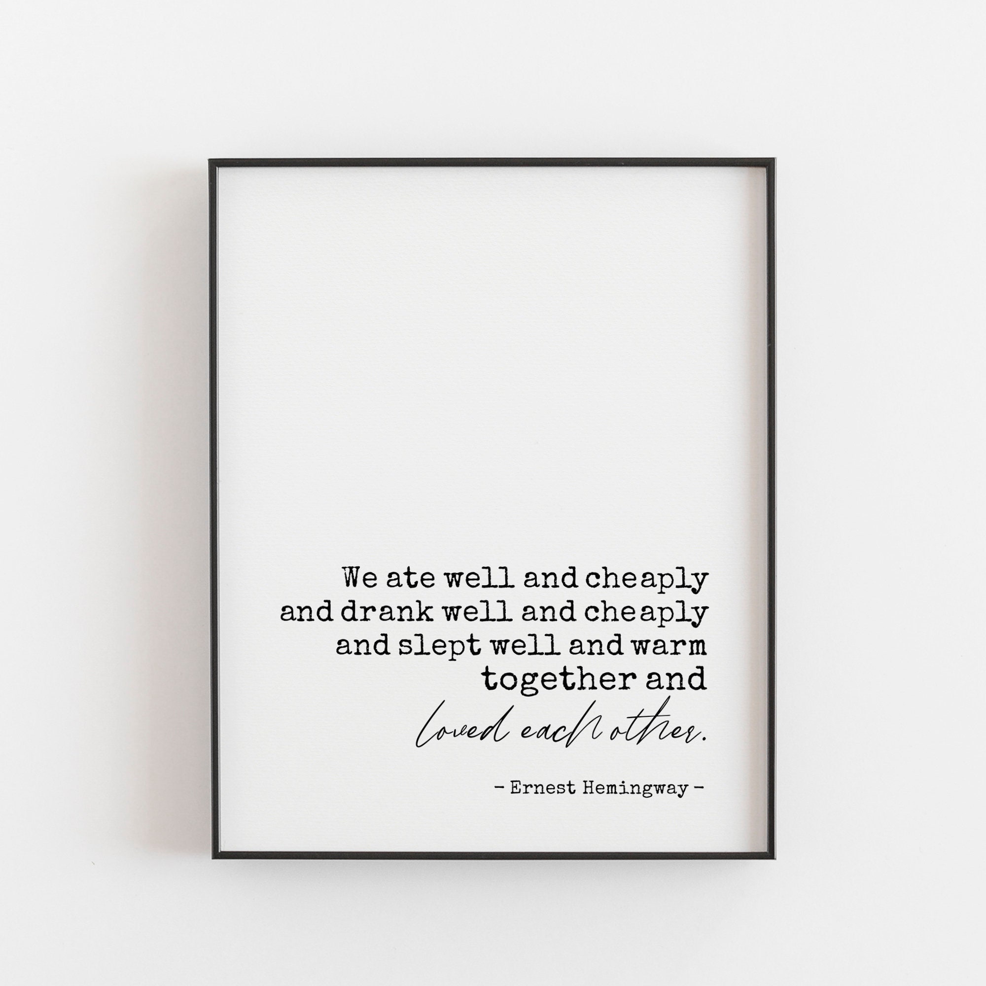 Ernest Hemingway Quotes On Love