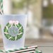 Tropical Palm Tree Beach Wedding Party Personalized Printed Cups - Etsy