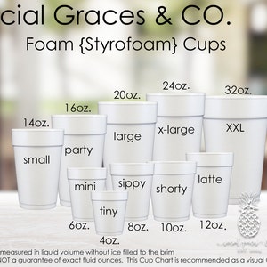 Personalized Foam Cups, Family Last Name - Etsy