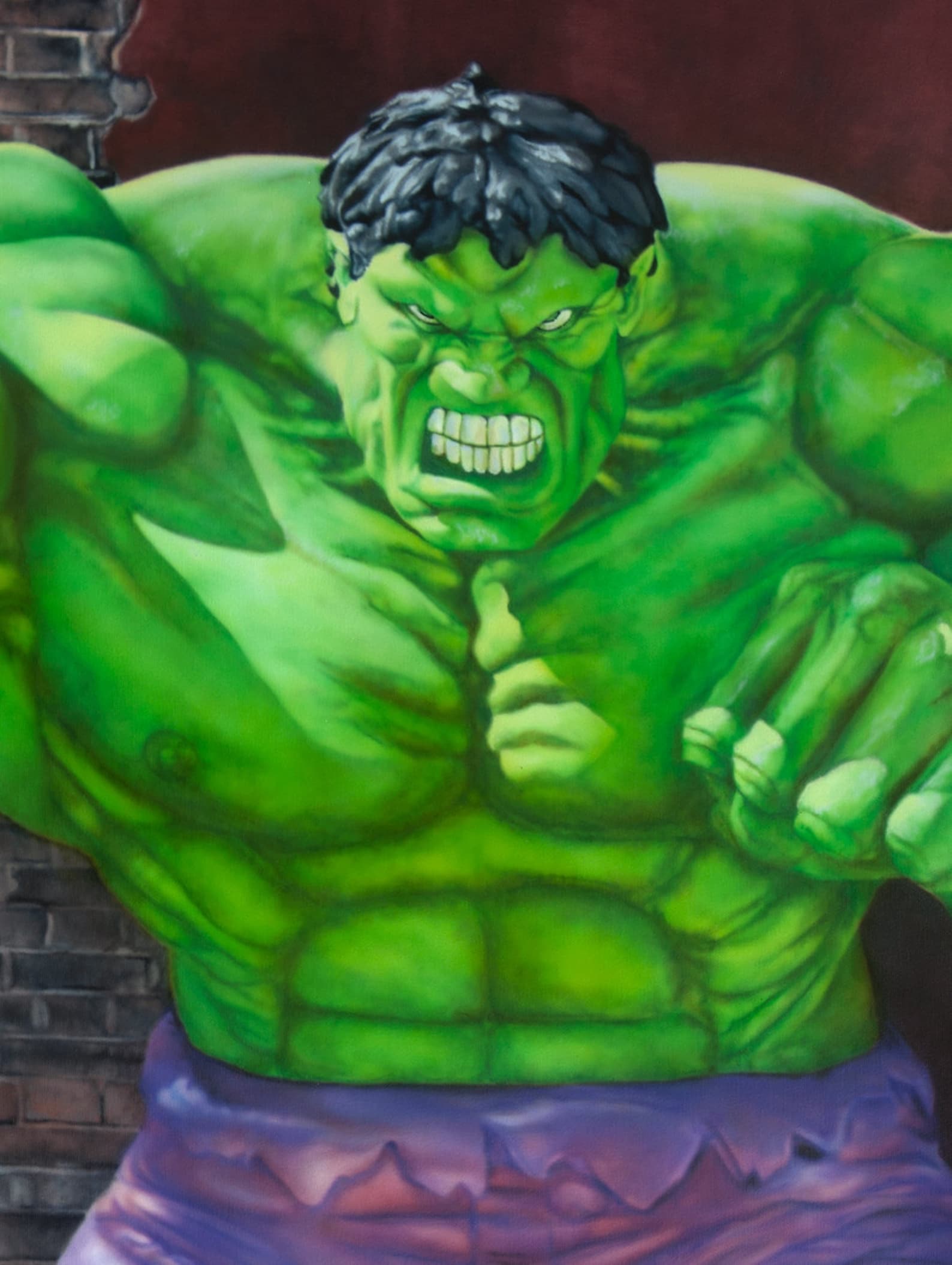 Original Hulk Acrylic Painting Canvas Art Wall Art Home | Etsy