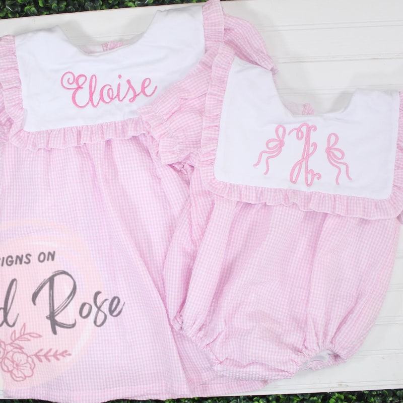 Monogram Baby Dress - Etsy